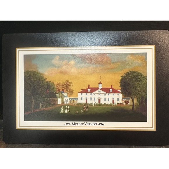 Dining | Vintage Lady Clare Set 6 Placemats Mount Vernon Reversible ...